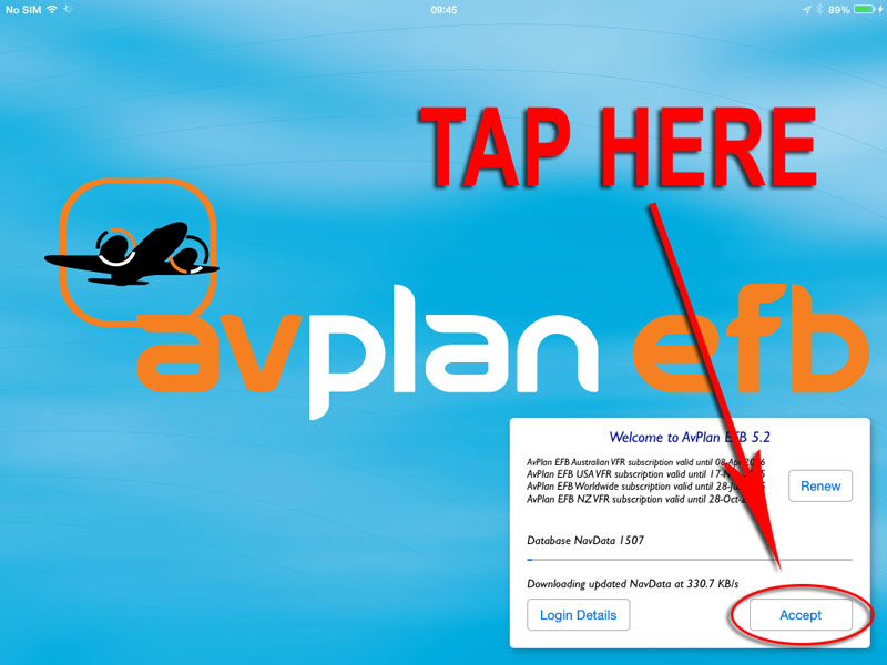New NavData - Using the app while it's still downloading. - AvPlan EFB ...