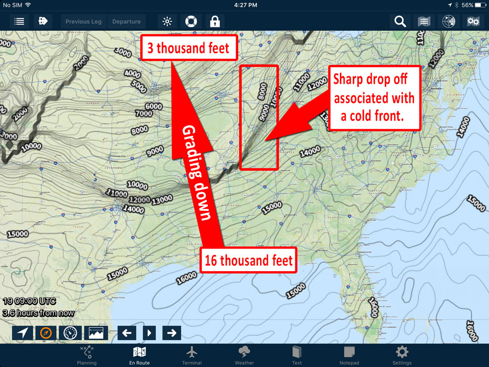 Freezing Level Overlay - AvPlan EFB - Electronic Flight Bag
