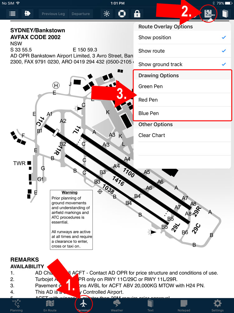 Drawing on Plates - AvPlan EFB - Electronic Flight Bag