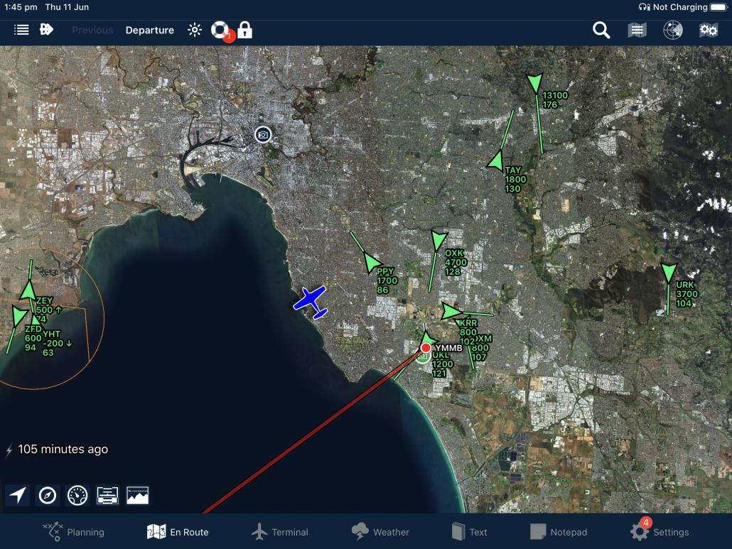 uAvionix SkyEcho 2 - AvPlan EFB - Electronic Flight Bag
