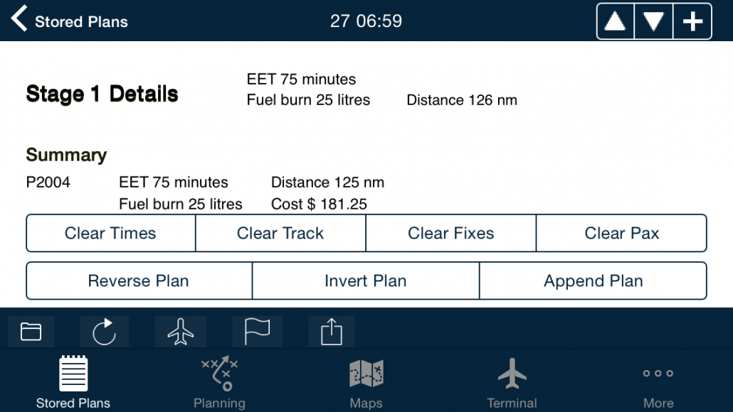 Preparing a Plan for Re-Use - AvPlan EFB - Electronic Flight Bag
