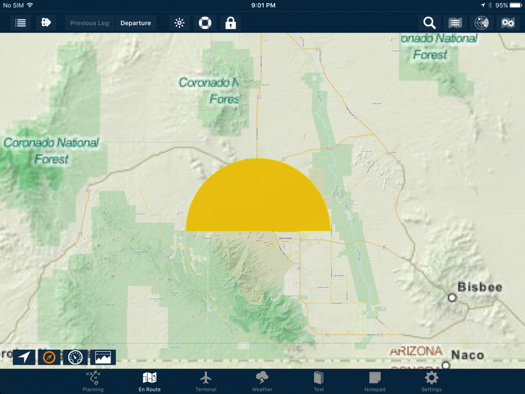 Airspace Overlay - AvPlan EFB - Electronic Flight Bag