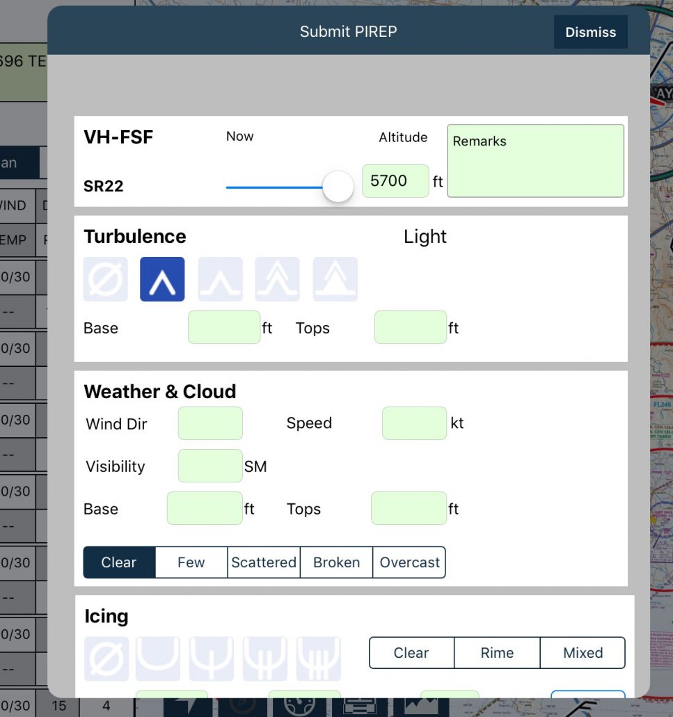 PIREPs - AvPlan EFB - Electronic Flight Bag