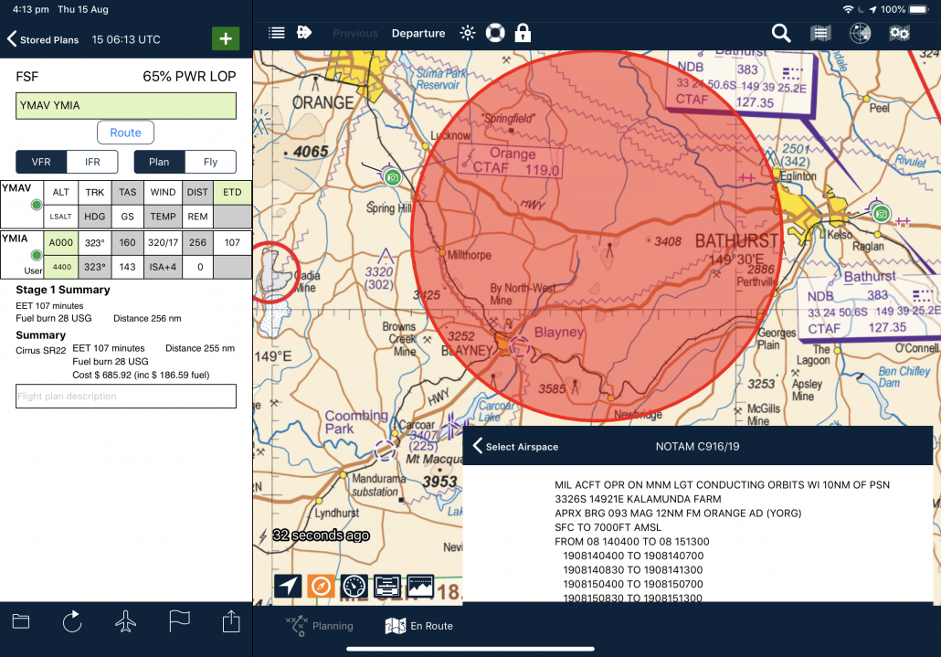 Additional graphical NOTAMs - AvPlan EFB - Electronic Flight Bag