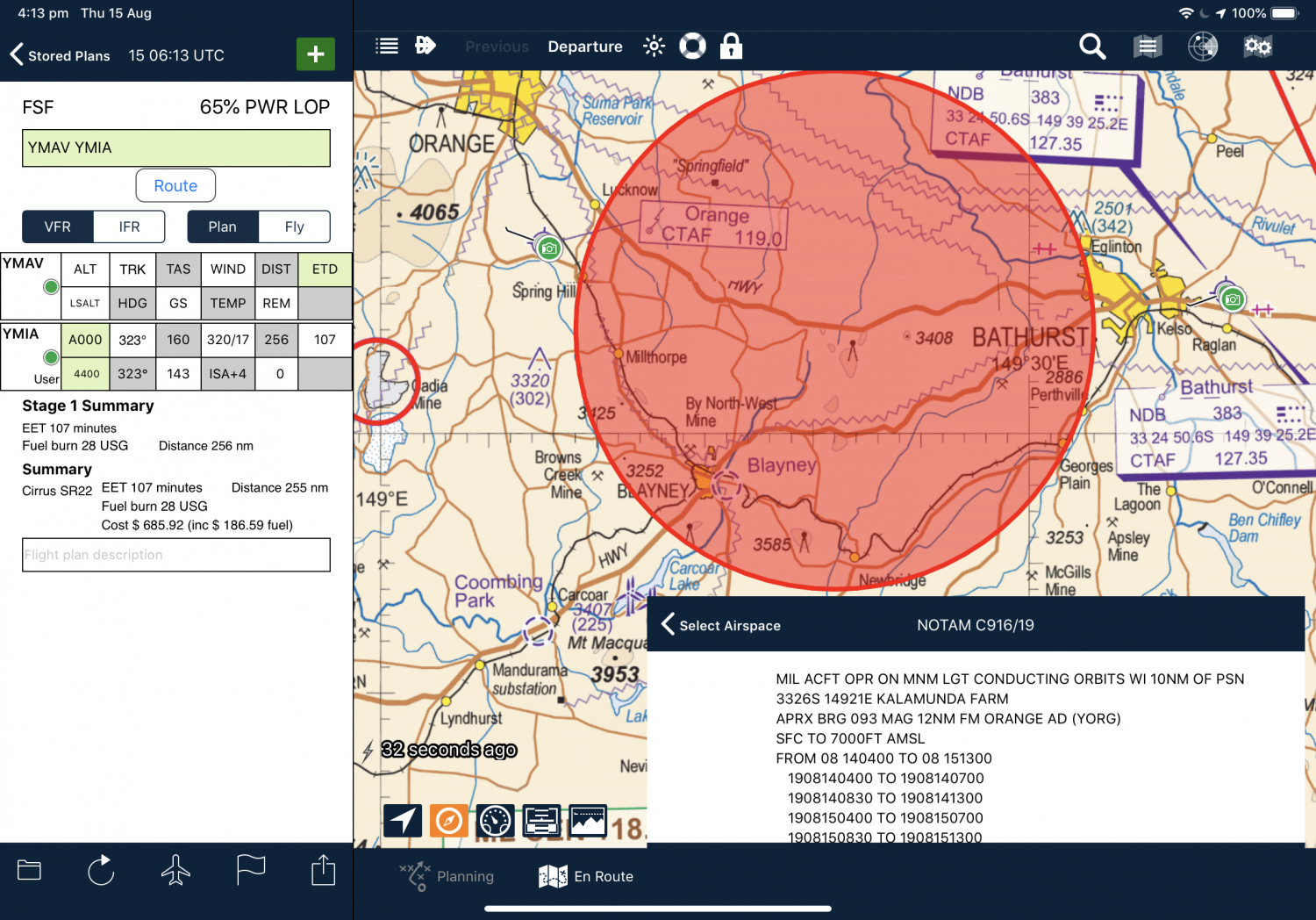 Additional graphical NOTAMs - AvPlan EFB - Electronic Flight Bag